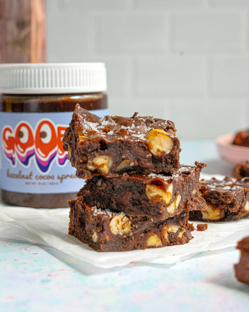 Three Ingredient Gooey Brownies · Gooey Snacks